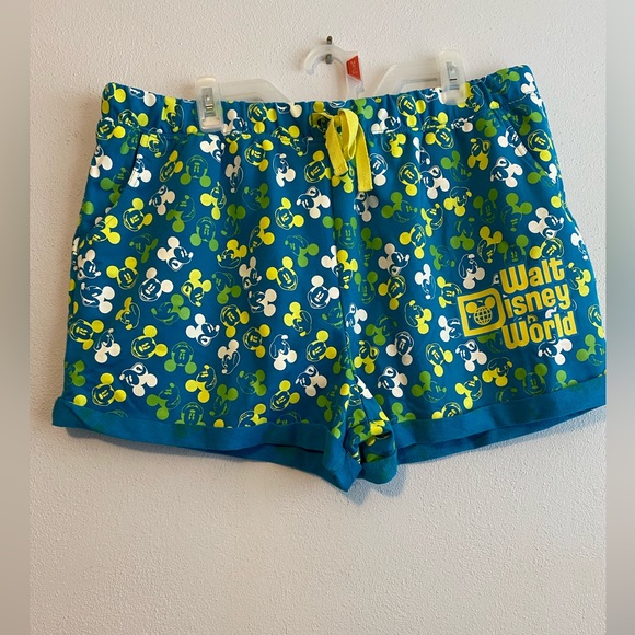 Disney | Shorts | Disney Blue Mickey Mouse Womens Shorts | Poshmark